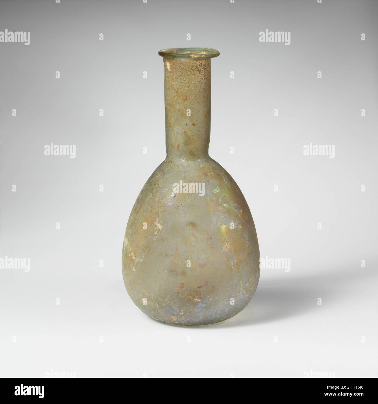 Glass perfume bottle 1st–2nd century A.D. Roman Translucent pale blue ...