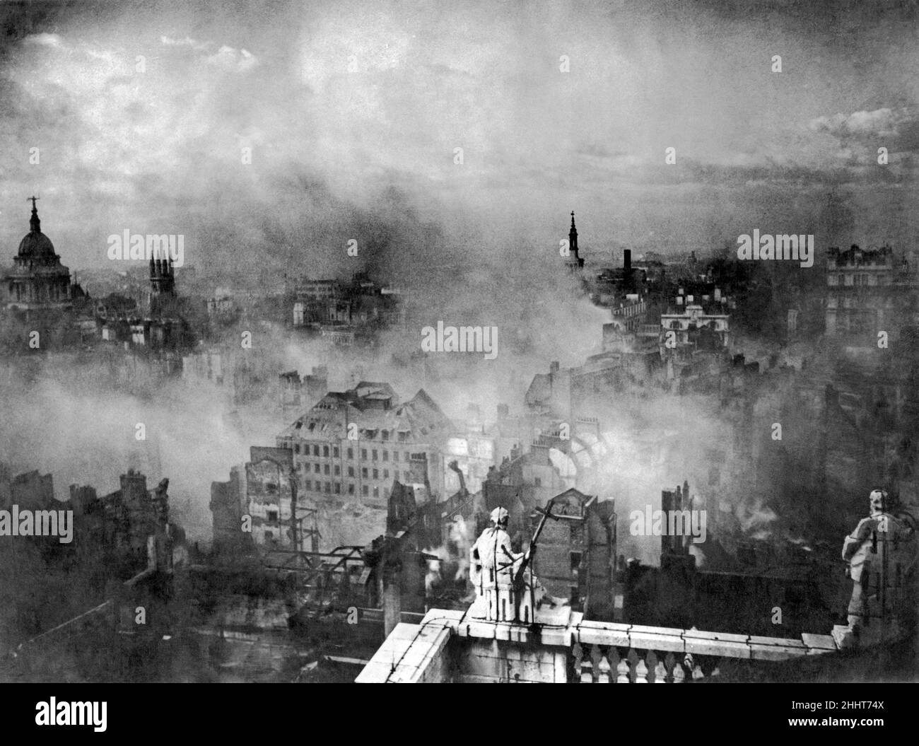 View from st paul's cathedral blitz hi-res stock photography and images ...