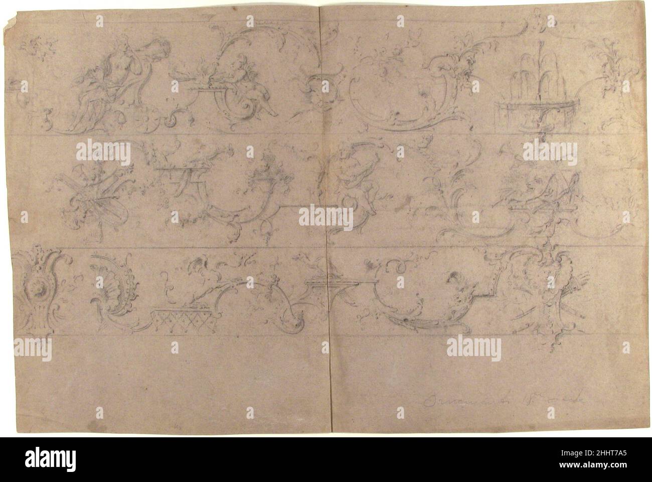 Design for an Ornamental Frieze 18th Century Anonymous, French, 18th ...