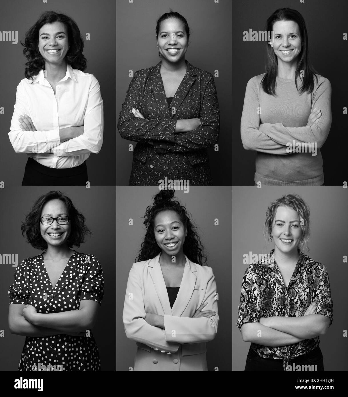 Group of people in a collage Stock Photo - Alamy