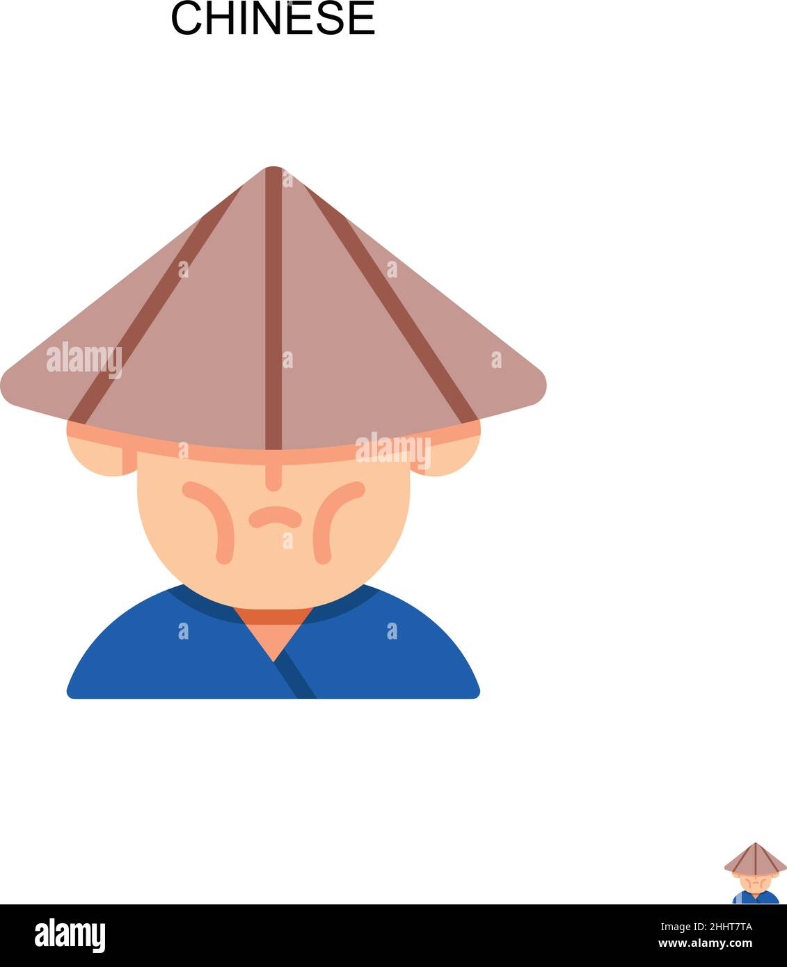 Chinese Simple vector icon.Perfect color modern pictogram on editable ...