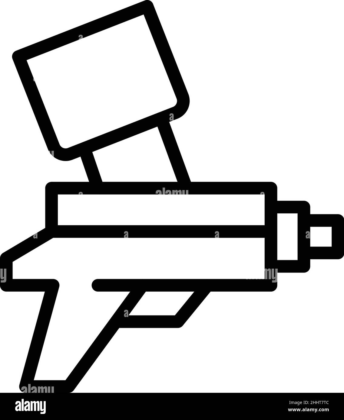 Paint sprayer icon outline vector. Spray gun. Car auto Stock Vector ...