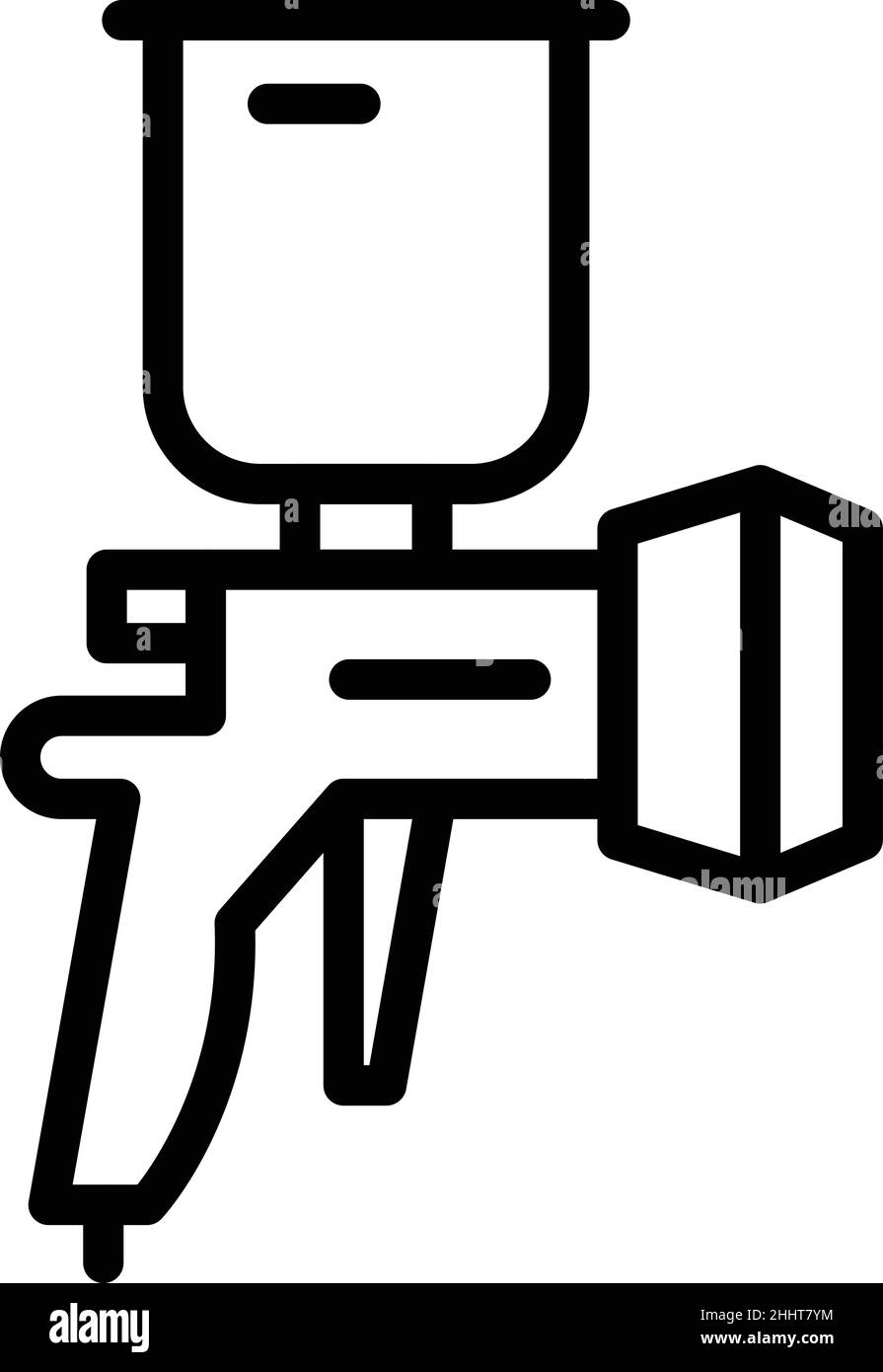 Body sprayer icon outline vector. Painter car. Auto repair Stock Vector ...