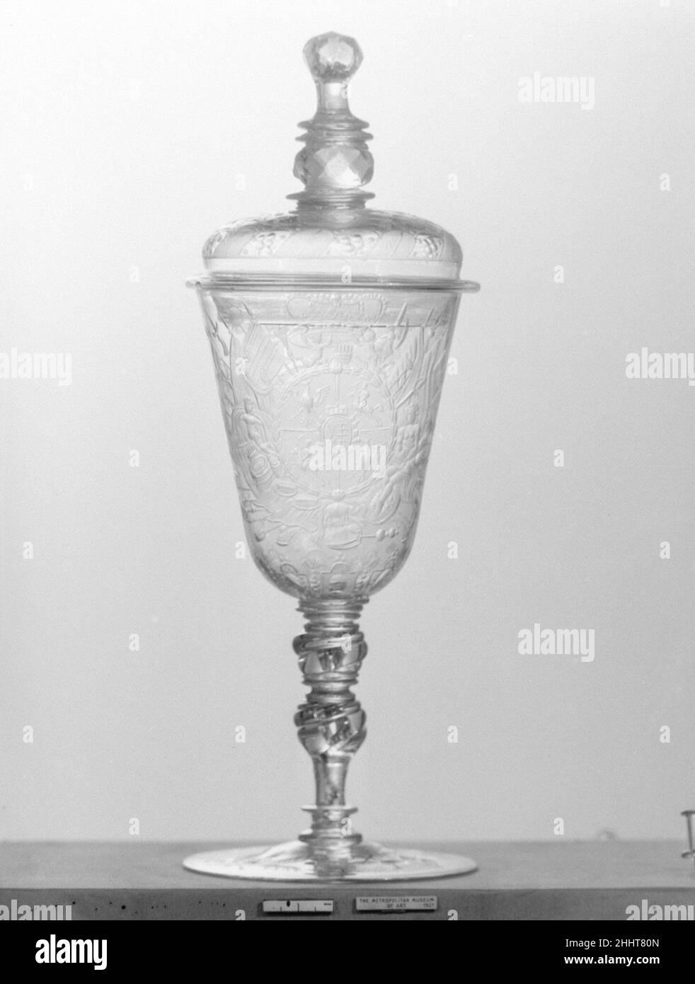 Standing cup with cover ca. 1710 Bohemian. Standing cup with cover ...