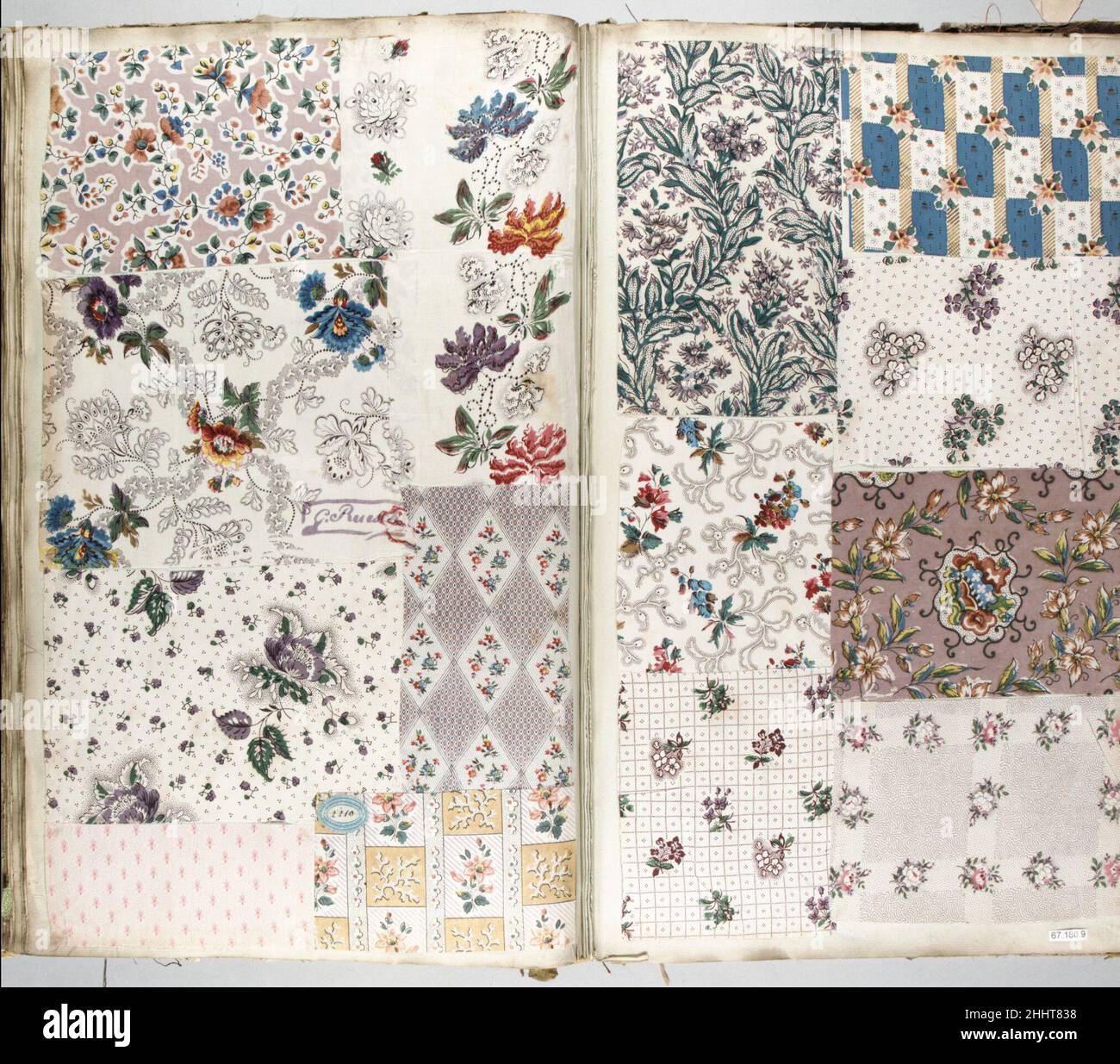 Textile Sample Book 1860–70 French. Textile Sample Book. French. 1860 ...
