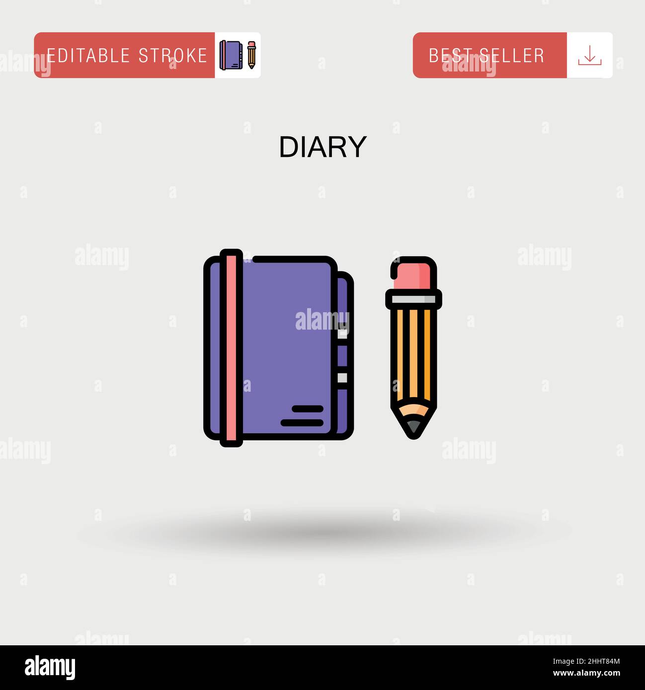 Diary paper Stock Vector Images - Alamy