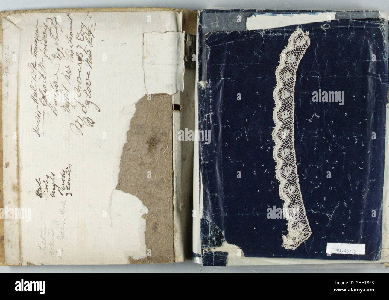 Lace sample book ca. 1840 British. Lace sample book. British. ca. 1840 ...