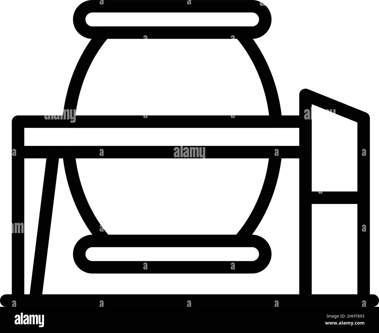 Plaster mixer machine Black and White Stock Photos & Images - Alamy