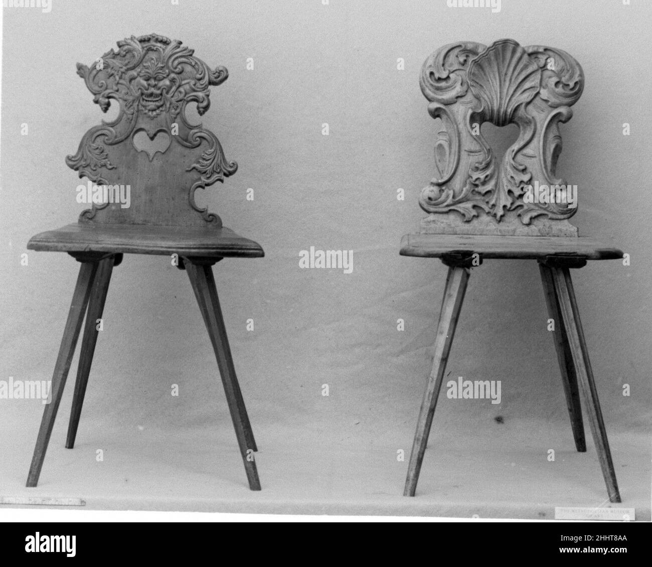 Chair 18th century Swiss. Chair. Swiss. 18th century. Wood. Woodwork ...