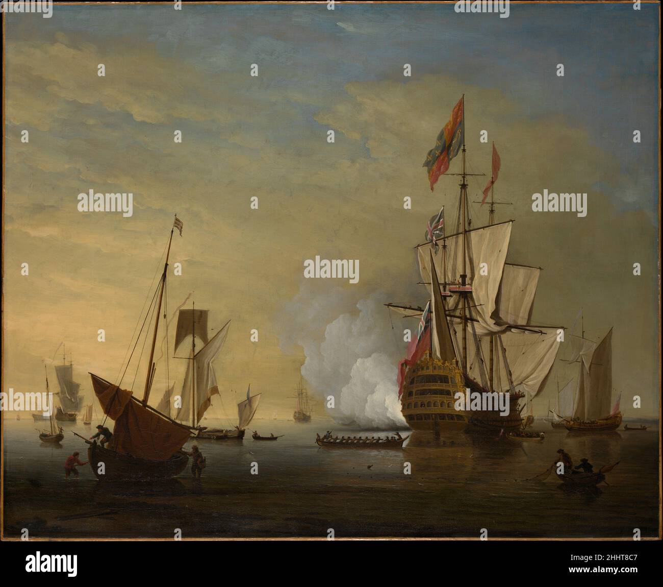 English ship with sails 19th hi-res stock photography and images - Alamy