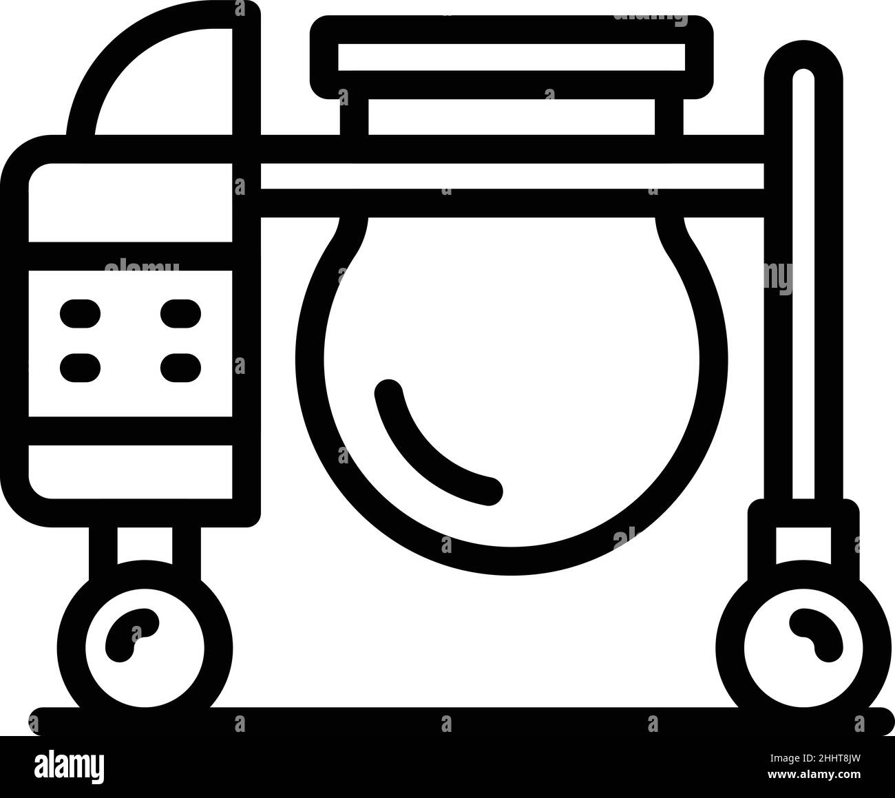 Wheelbarrow cement mixer Black and White Stock Photos & Images - Alamy