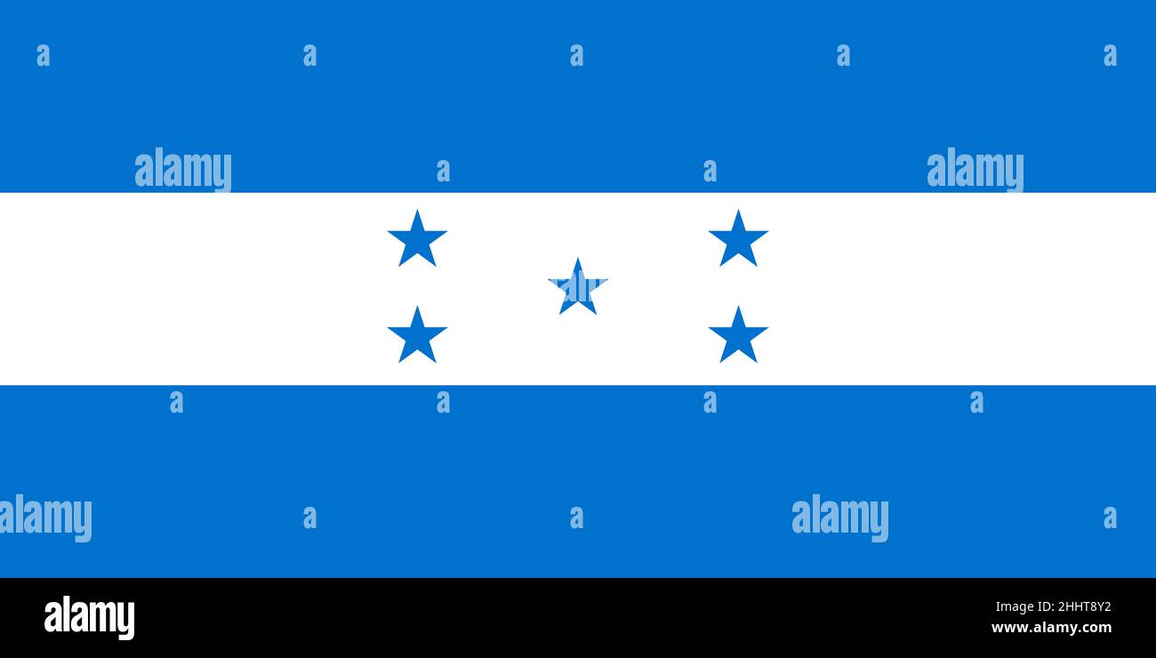 Honduran official flag Stock Vector Images - Alamy