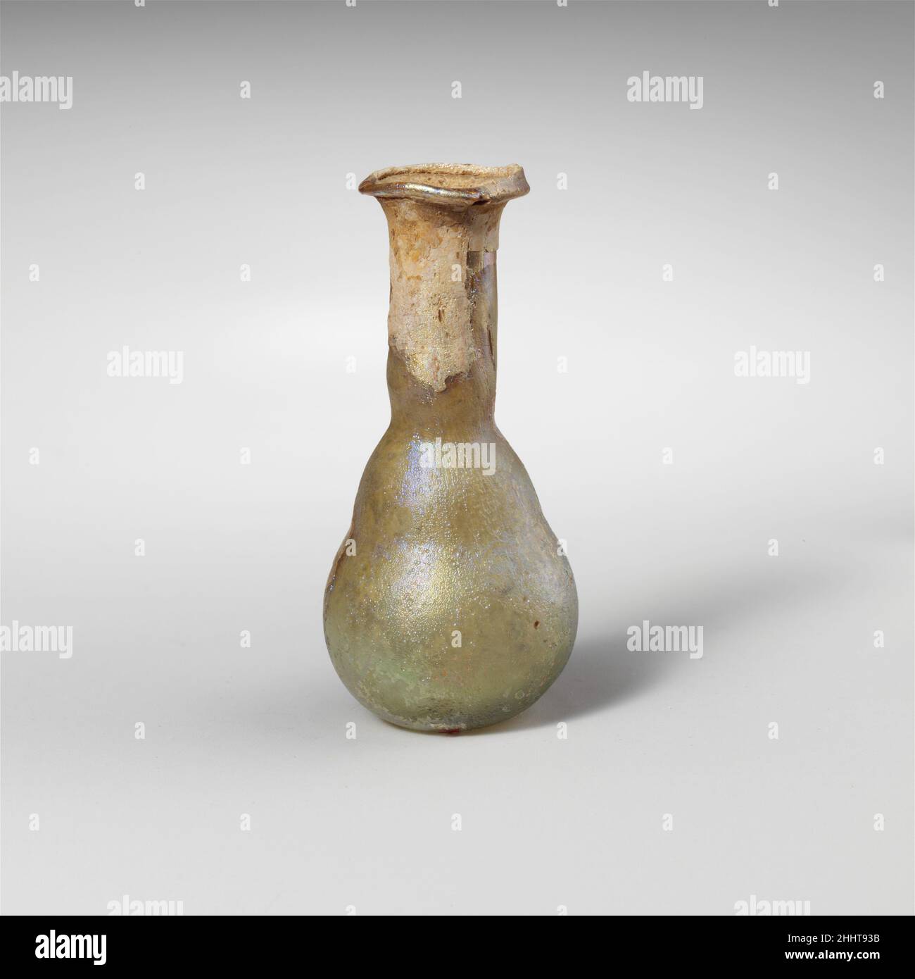 Glass miniature perfume bottle 1st century A.D. Roman Colorless with ...