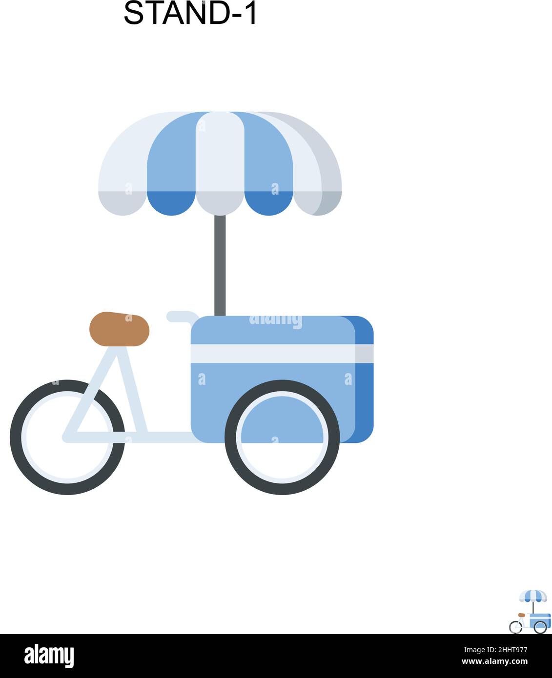 Stand-1 Simple vector icon.Perfect color modern pictogram on editable ...