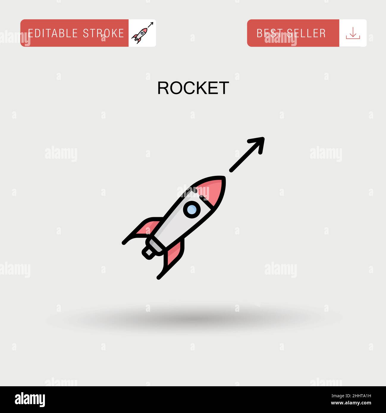 Rocket Simple vector icon Stock Vector Image & Art - Alamy