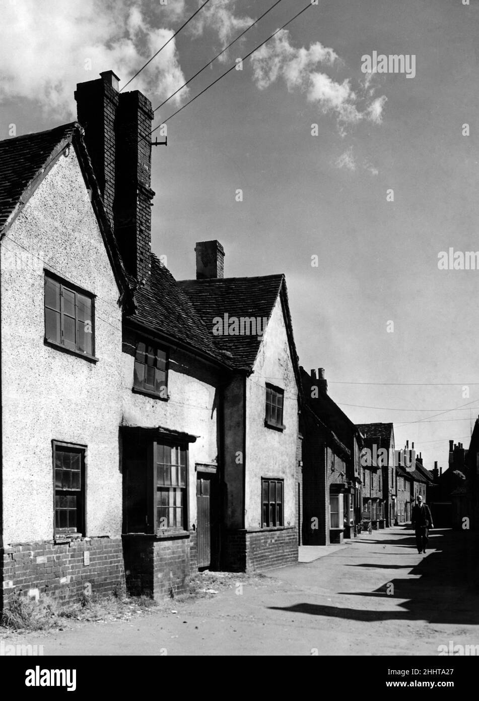The Castle, High Street, Stevenage Old Town, Herts. 16th November 1949 ...