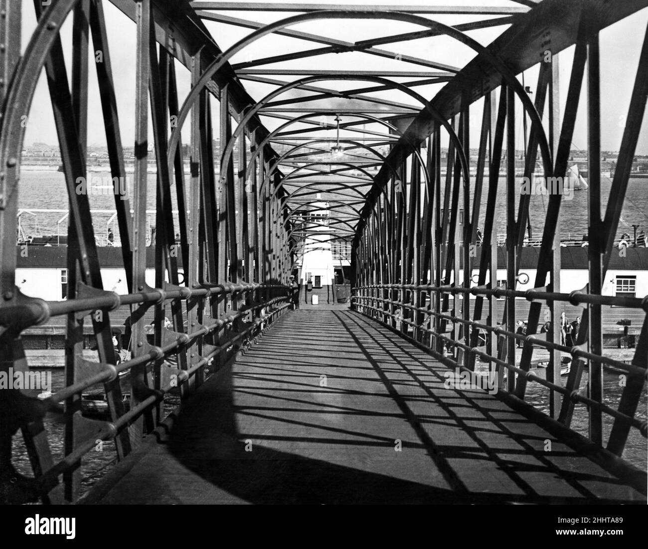 Rock ferry pier Black and White Stock Photos & Images - Alamy