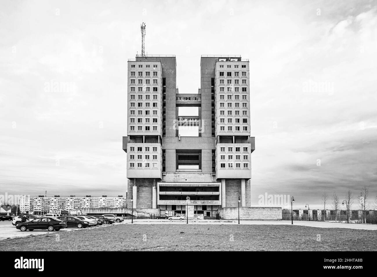 House of Soviets in Kaliningrad, an abandoned building in the ...