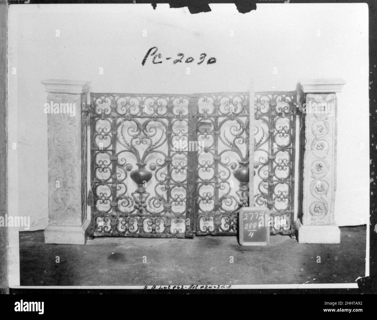 Italian baroque gate Black and White Stock Photos & Images - Alamy