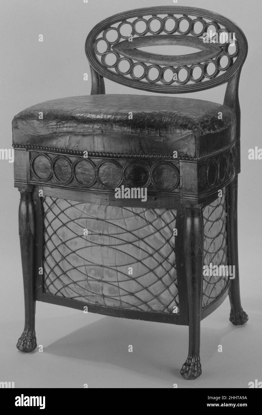 Wood furniture leather Black and White Stock Photos & Images - Alamy