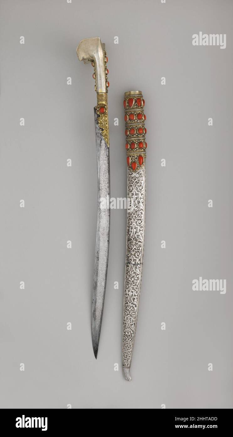 Yatagan with Scabbard dated 1802–3 Anatolian or Balkan The yatagan was ...