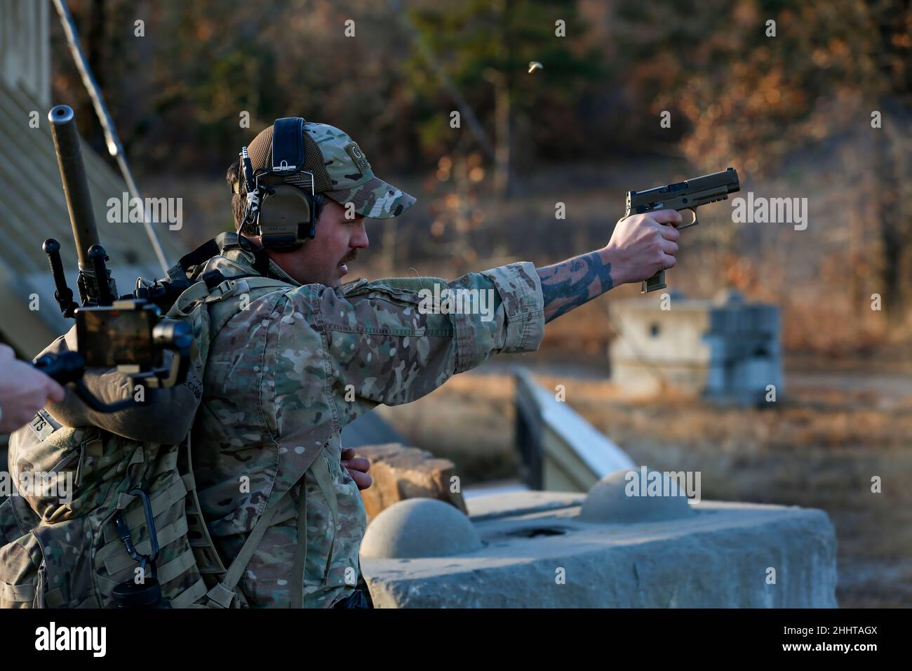 Army Sgt. Ryan Marsh, an infantryman with the Kansas Army National ...