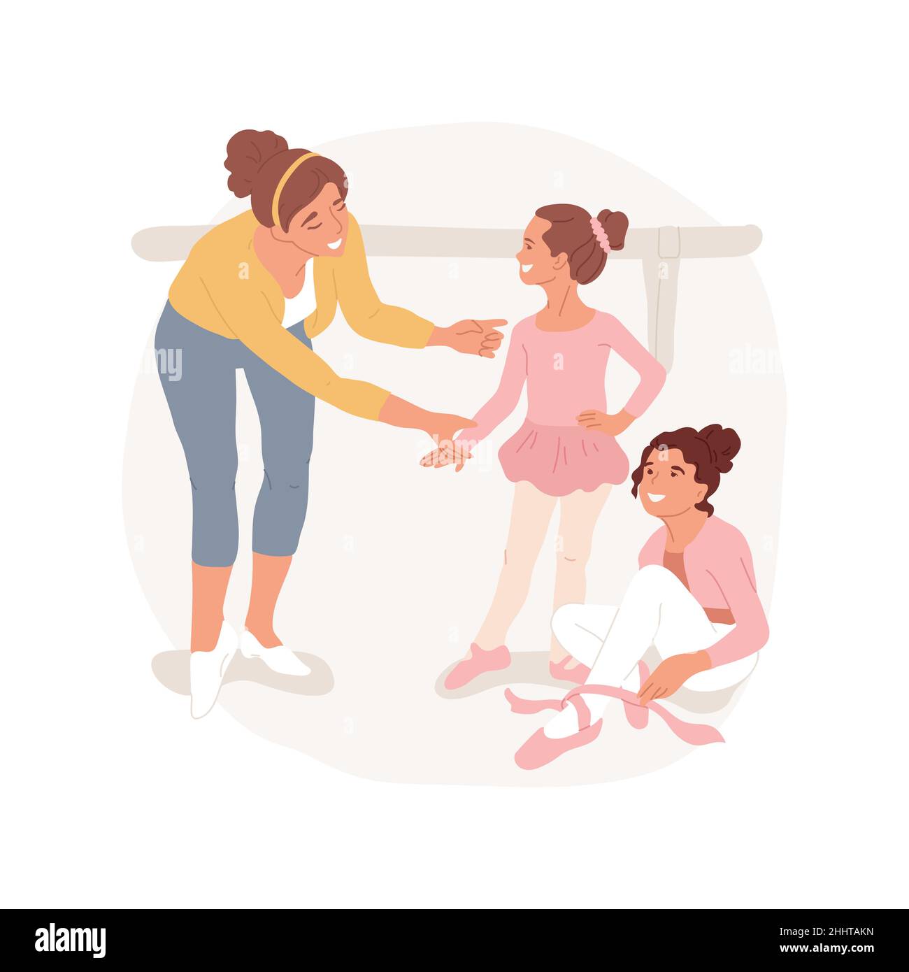 Dancing class abstract concept vector illustration. After school ...