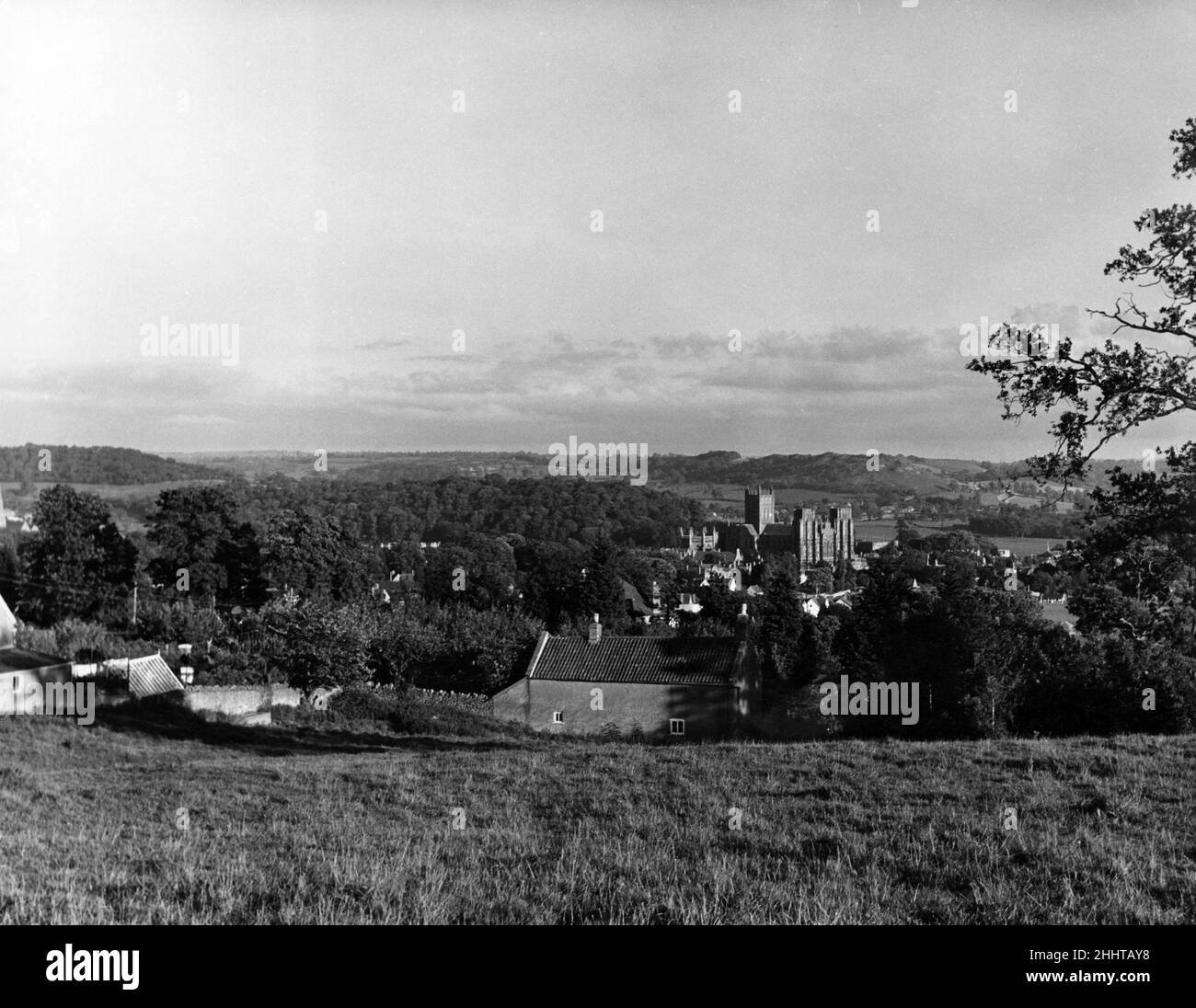 Wells cathedral church england Black and White Stock Photos & Images ...