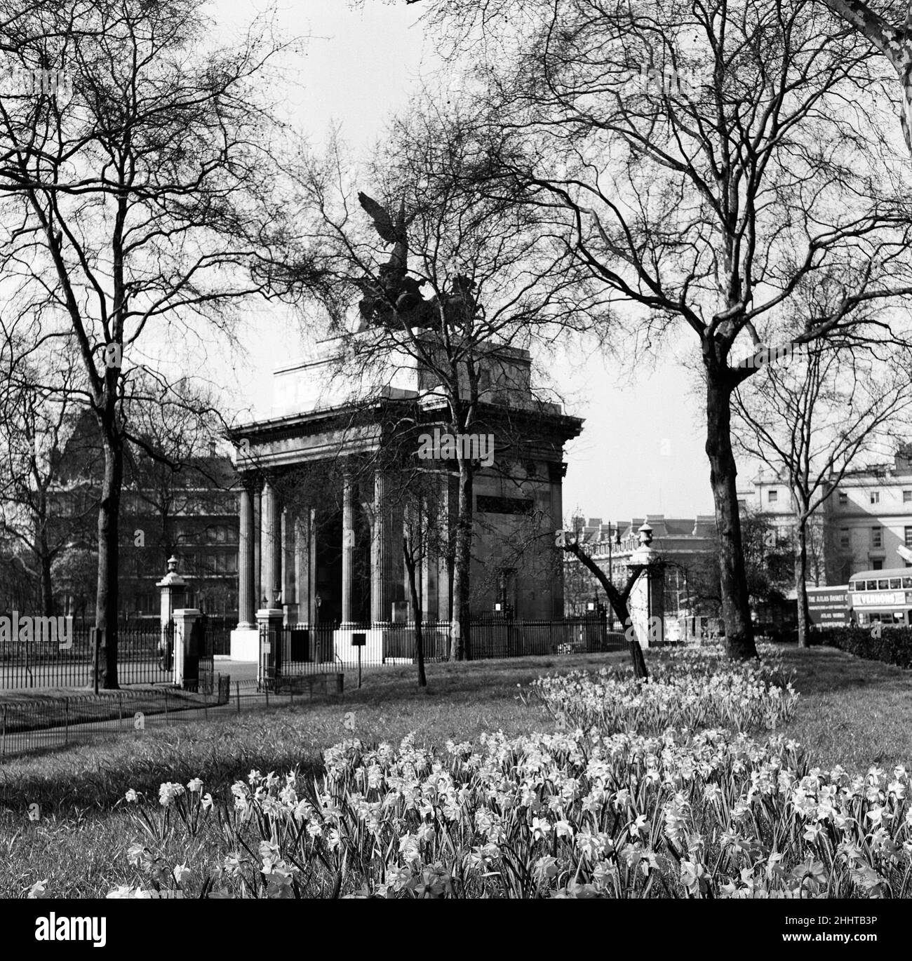 1950s london bus Black and White Stock Photos & Images - Alamy