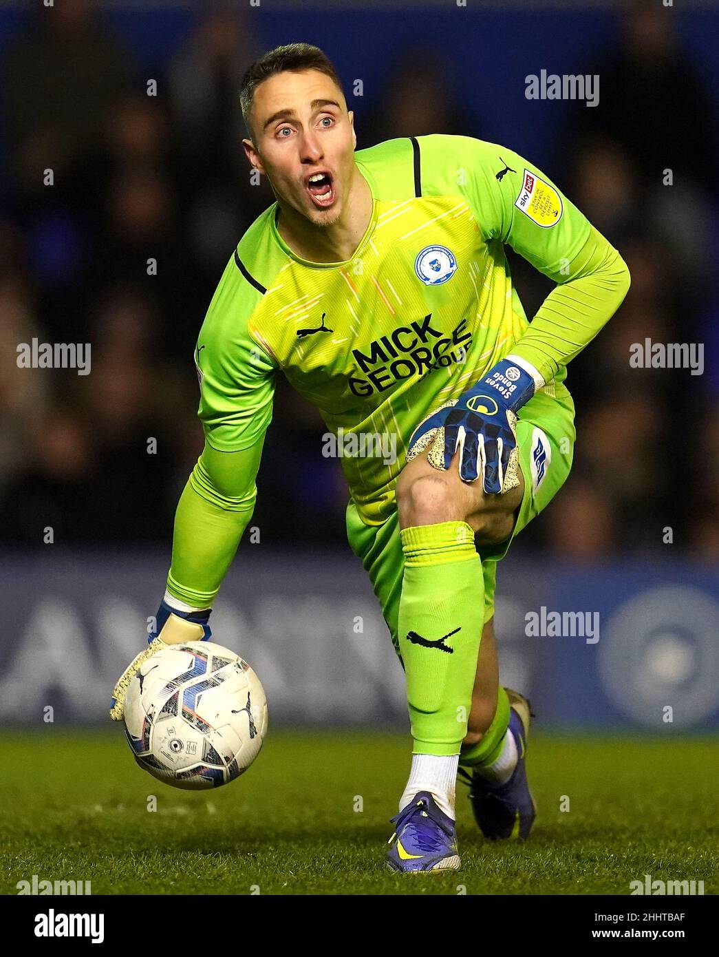 Peterborough United goalkeeper Steven Benda during the Sky Bet ...