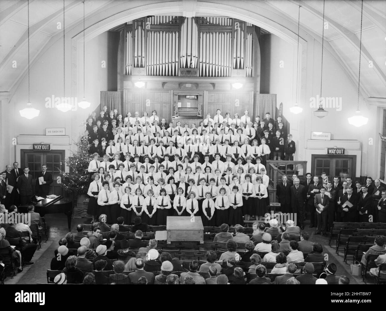 1950s children choir Black and White Stock Photos & Images - Alamy