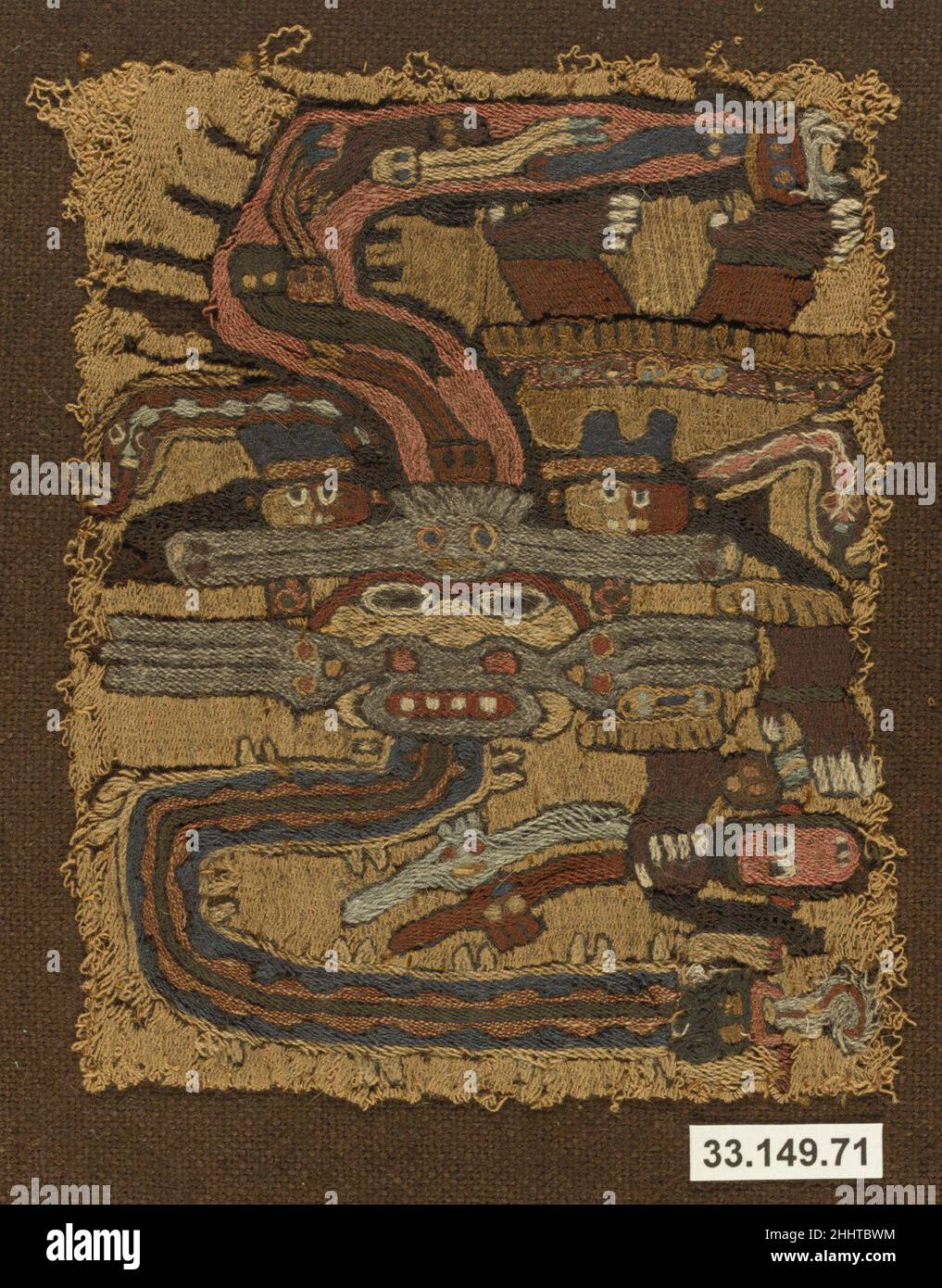 Embroidered Mantle Fragment 5th–2nd century B.C. Paracas. Embroidered ...