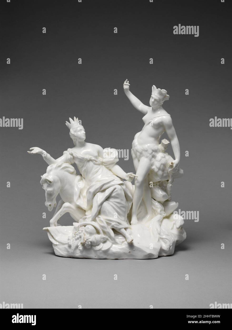Europe and America ca. 1752 Vincennes Manufactory French This is one of ...