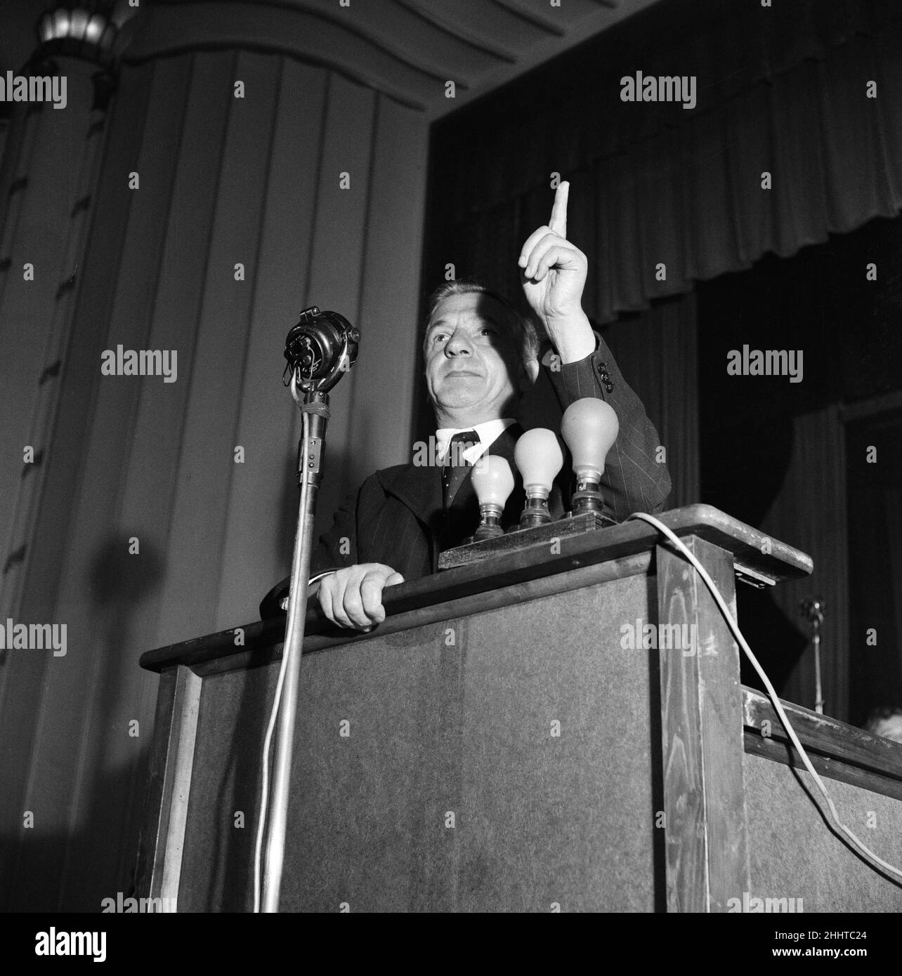 Stoke-on-Trent South Member of Parliament Ellis Smith speaking at the ...