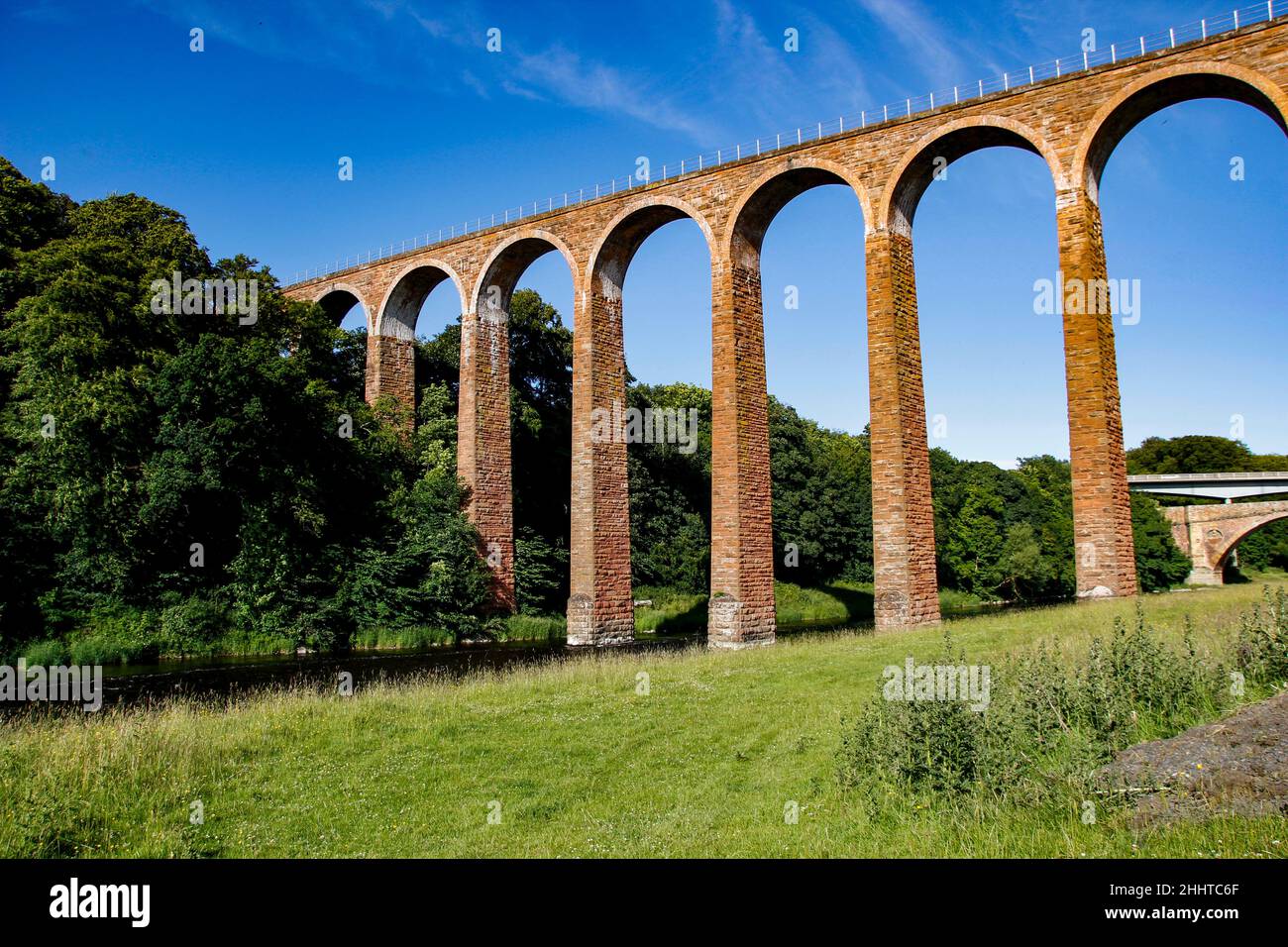 Leaderfoot Viaduct, also known as the Drygrange Viaduct, a railway ...