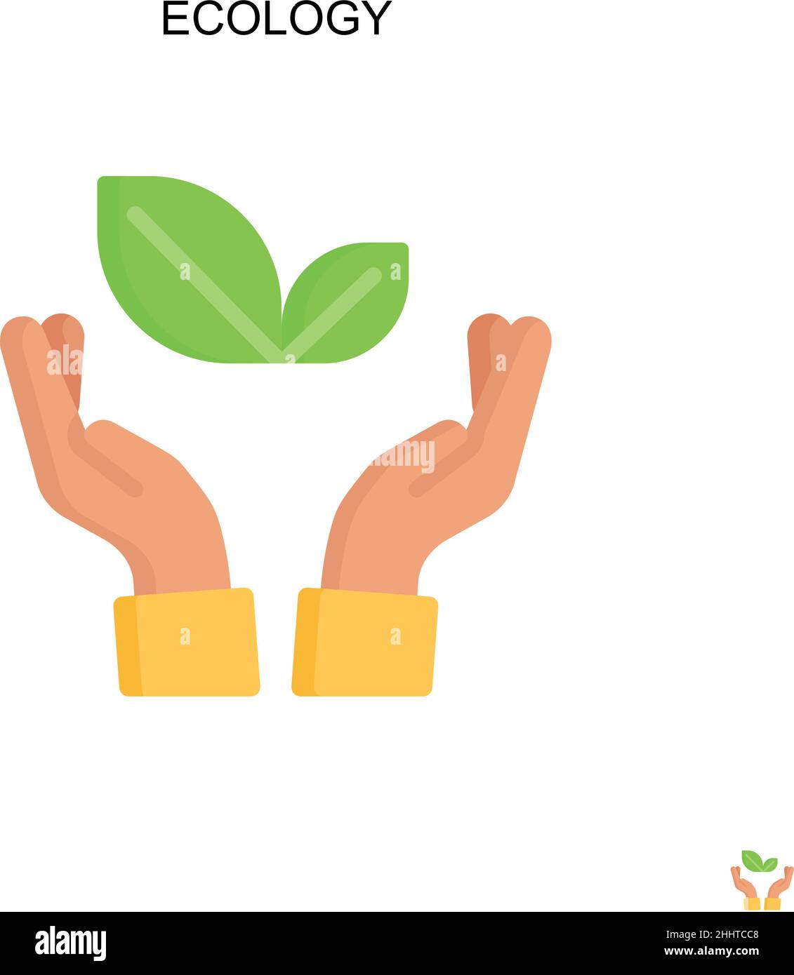 Ecology Simple vector icon.Perfect color modern pictogram on editable ...