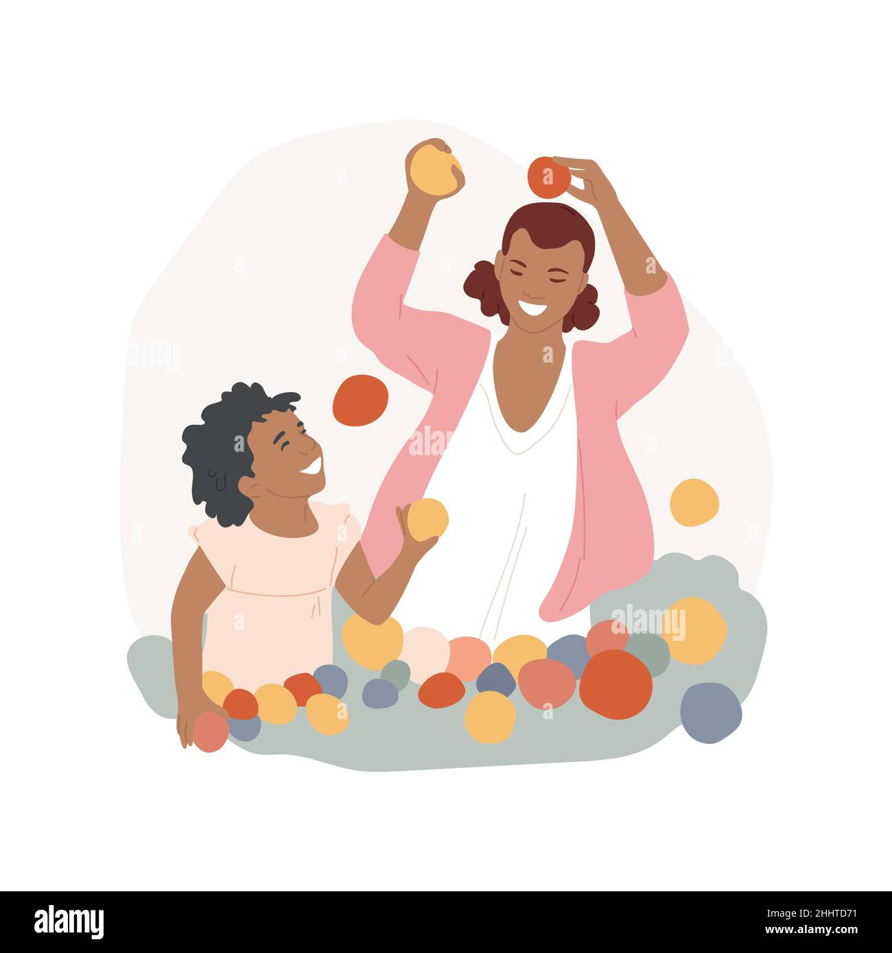 Child sliding swimming pool Stock Vector Images - Alamy