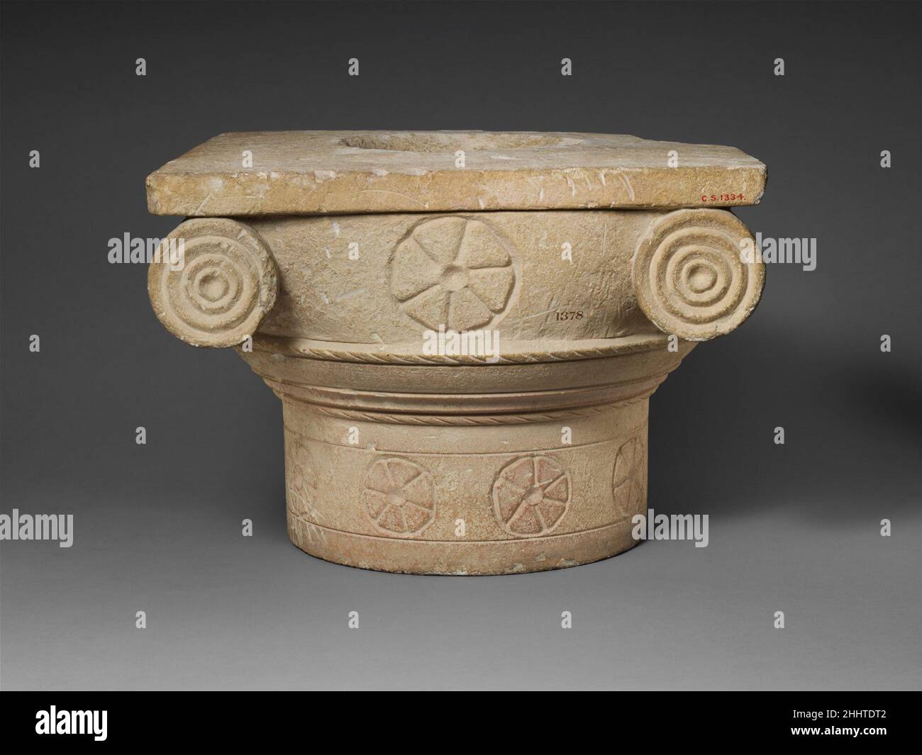 Limestone votive capital ca. 4th century B.C. Cypriot The capital ...
