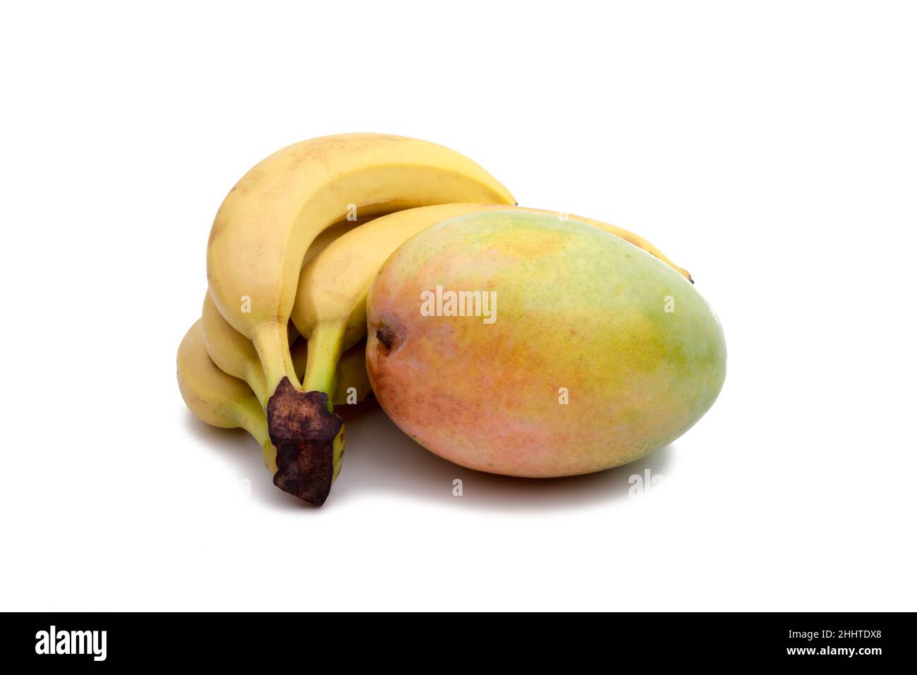 mango and banana isolated on the white Stock Photo - Alamy