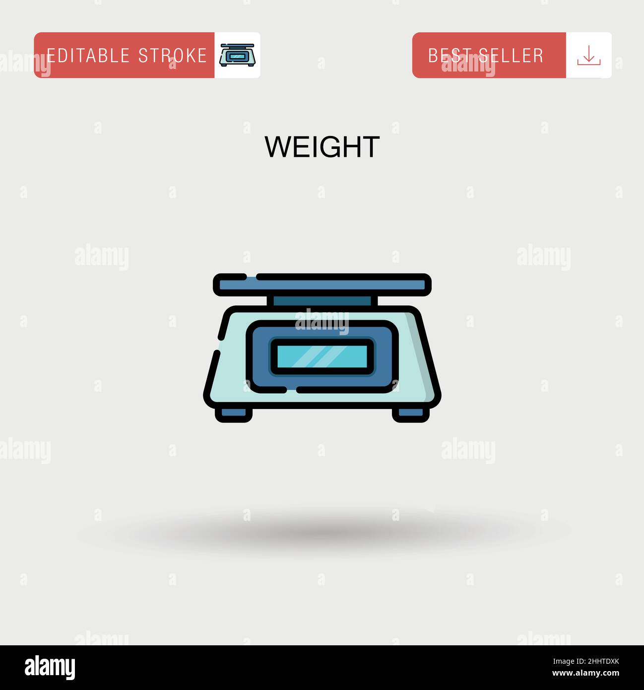 Weight Simple vector icon Stock Vector Image & Art - Alamy