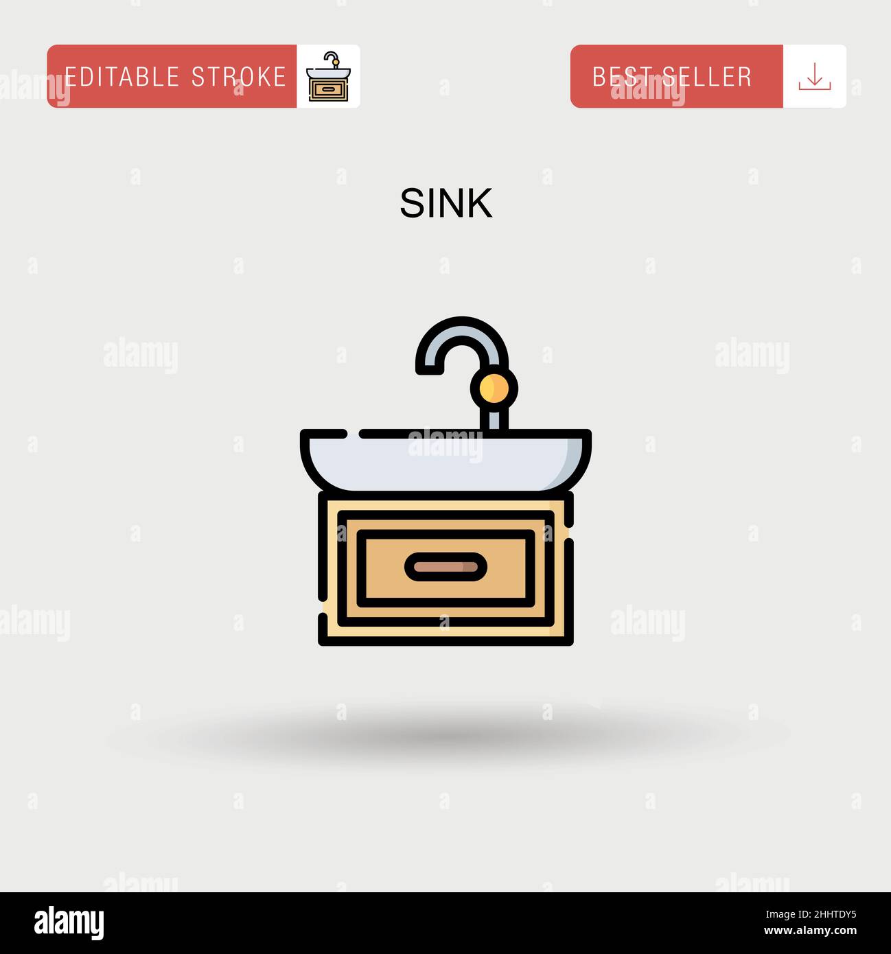 Washing sink Stock Vector Images - Alamy