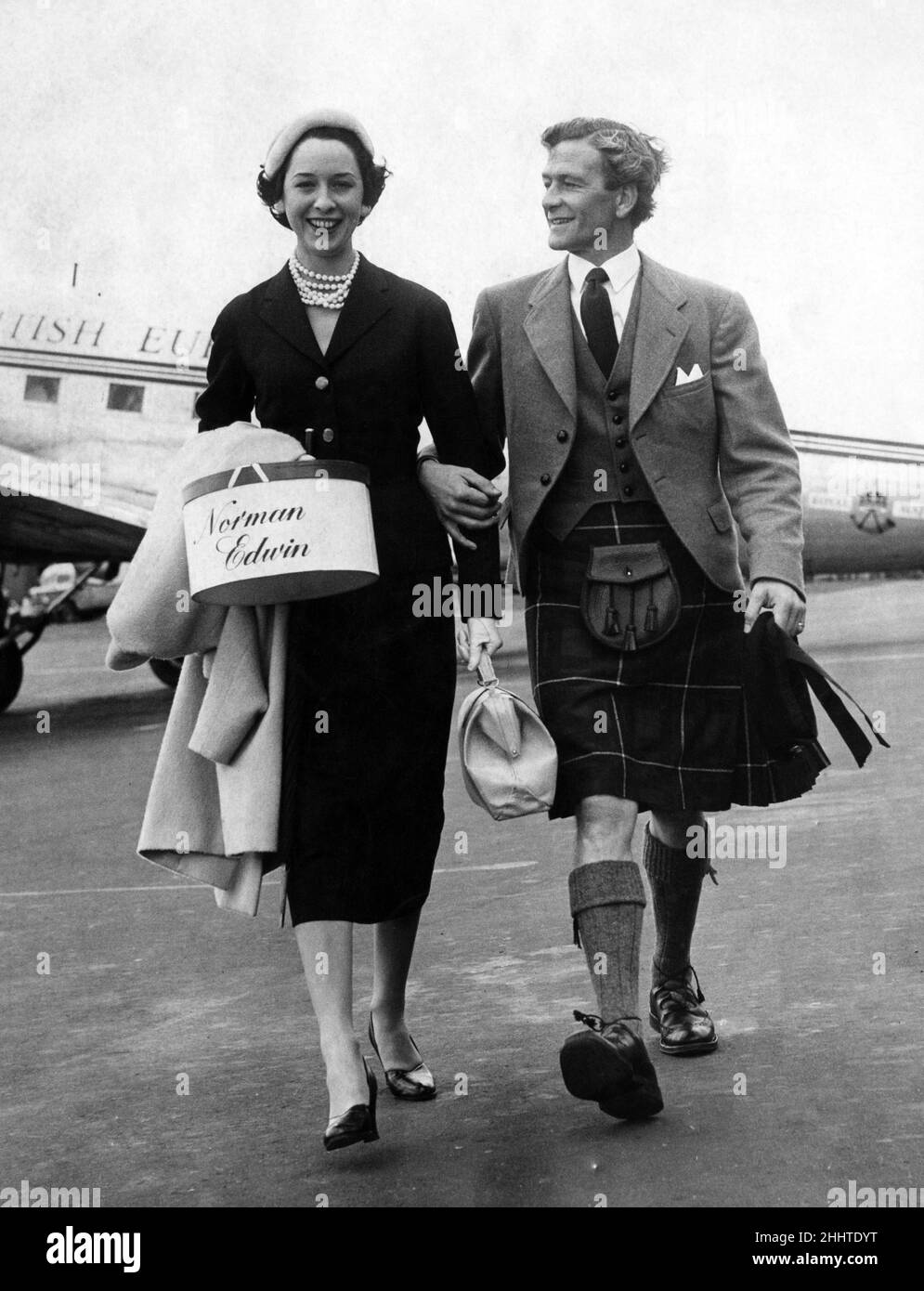 Scottish actor James Copeland and June Wheeler. 30th August 1954 Stock ...