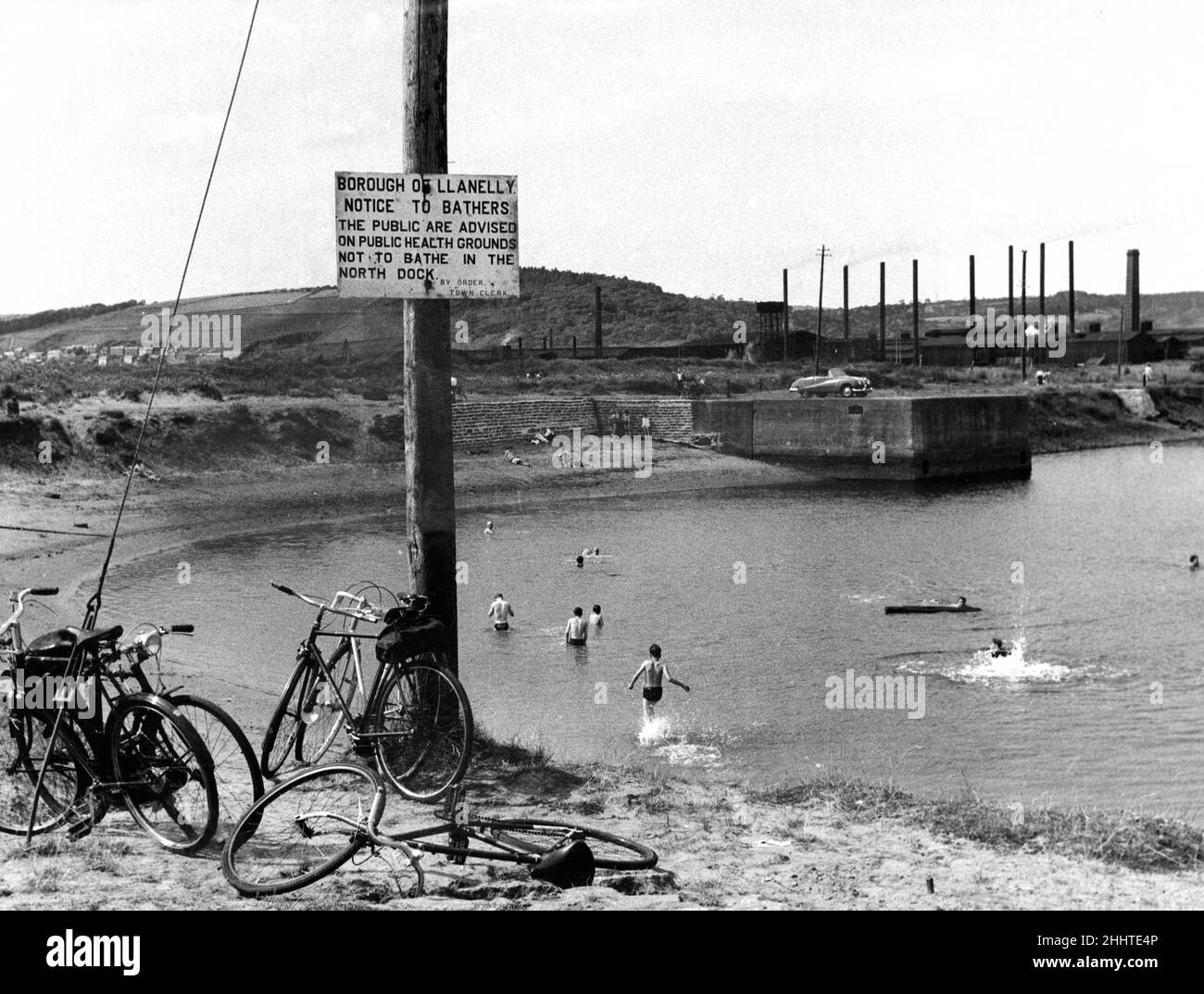 Llanelly's now derelict North Dock, looking towards a site for a new ...