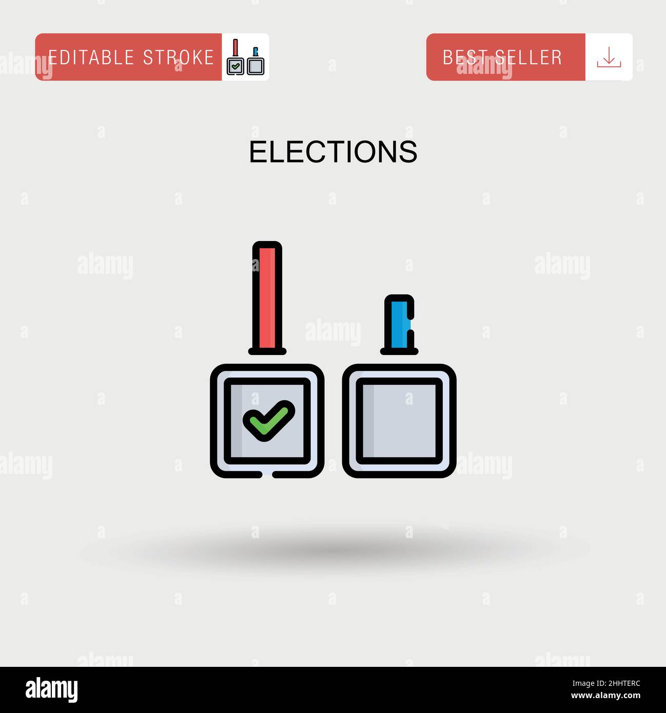 Poster for elections Stock Vector Images - Alamy