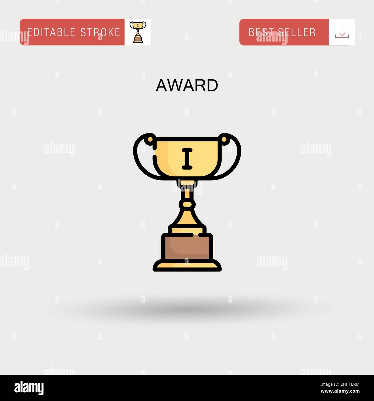 Award Simple vector icon Stock Vector Image & Art - Alamy