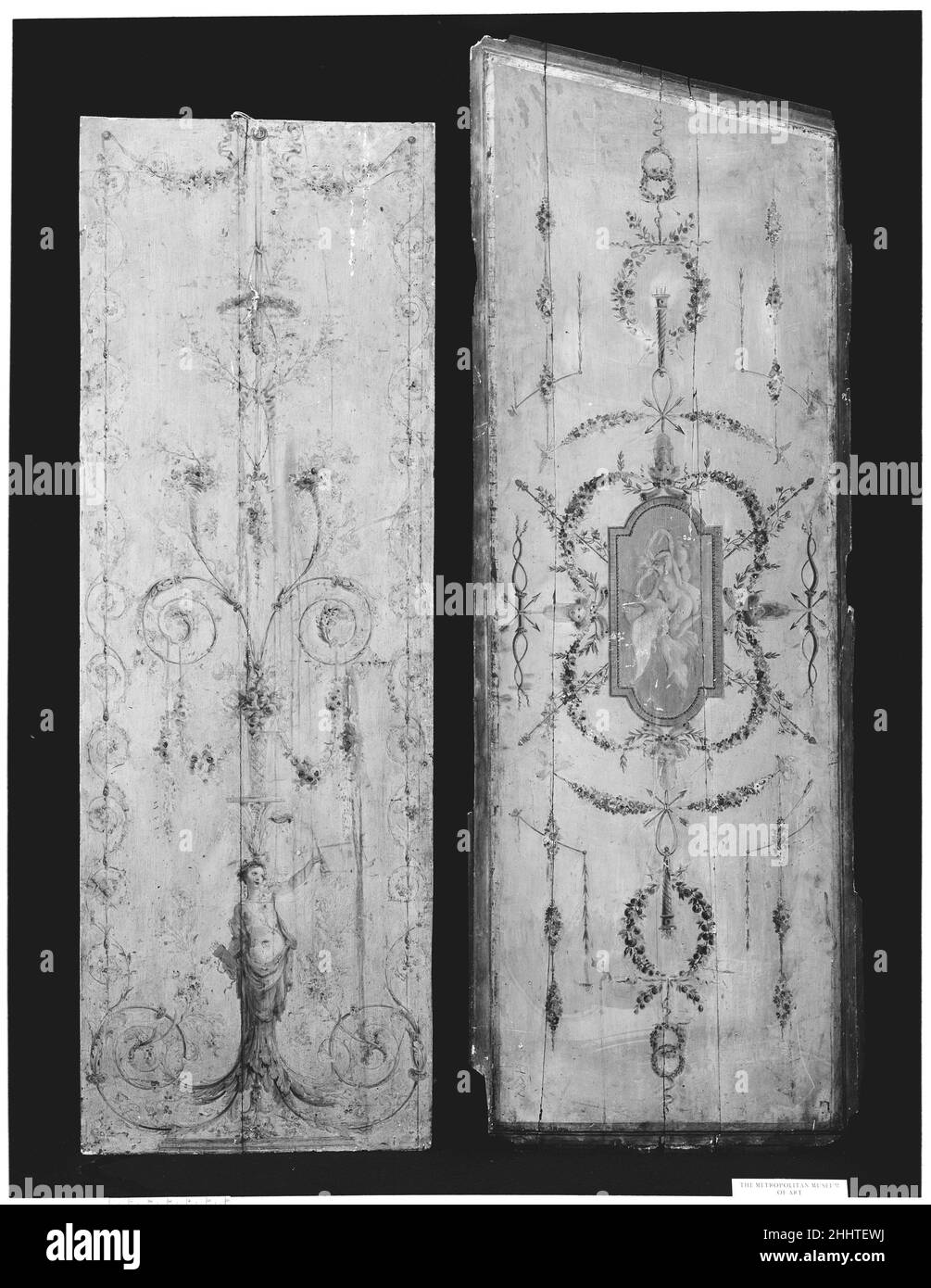 Window embrasure panel with Leda and the Swan late 18th century French ...