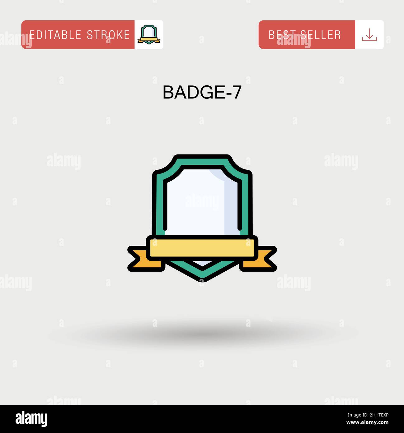 Number seven badge hi-res stock photography and images - Alamy