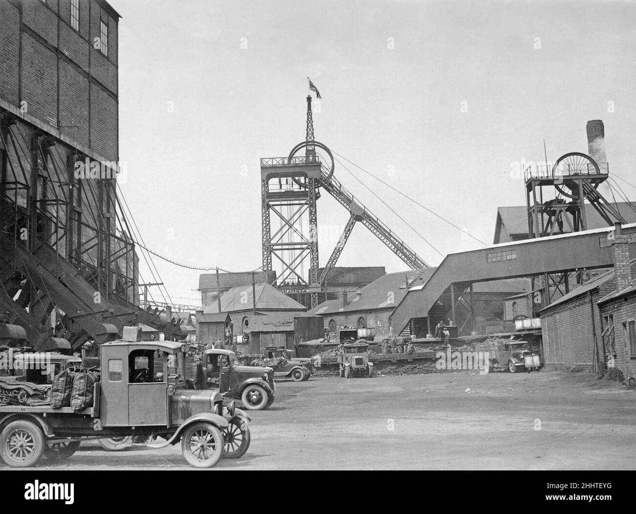 The pit head at Hamstead Colliery, West Bromwich on the day the bodies ...