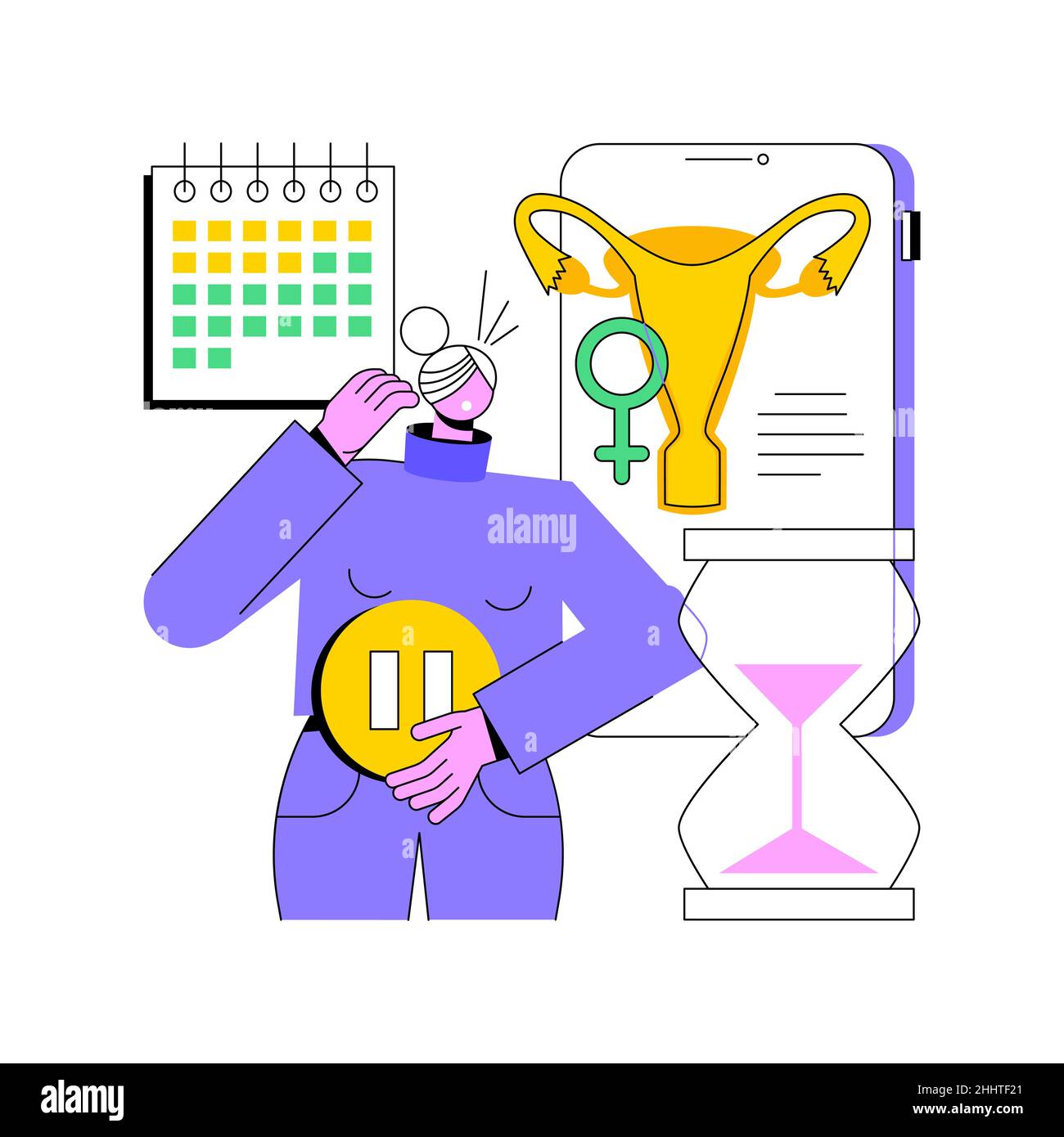 Menopause Abstract Concept Vector Illustration Women Climax Hormone