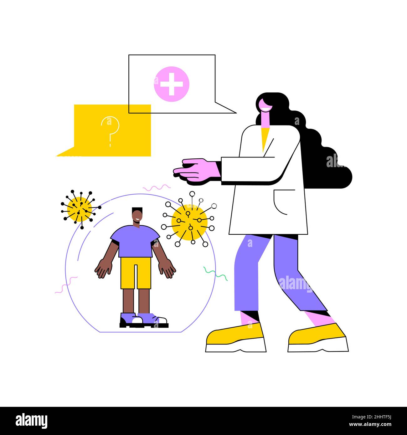Immunization education abstract concept vector illustration ...